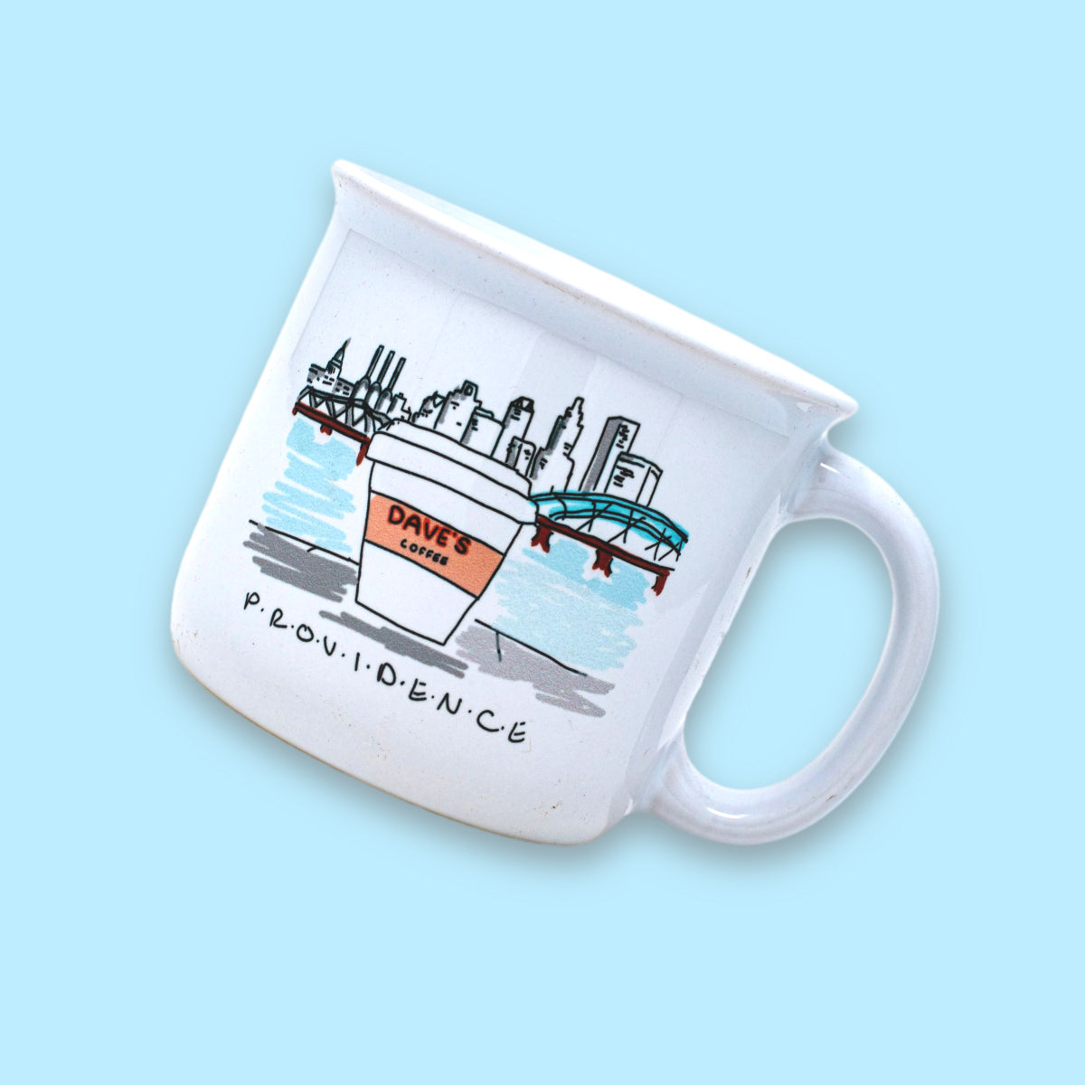 Providence Coffee Mug - 15oz Heavy Ceramic with Local Art – Dave's Coffee