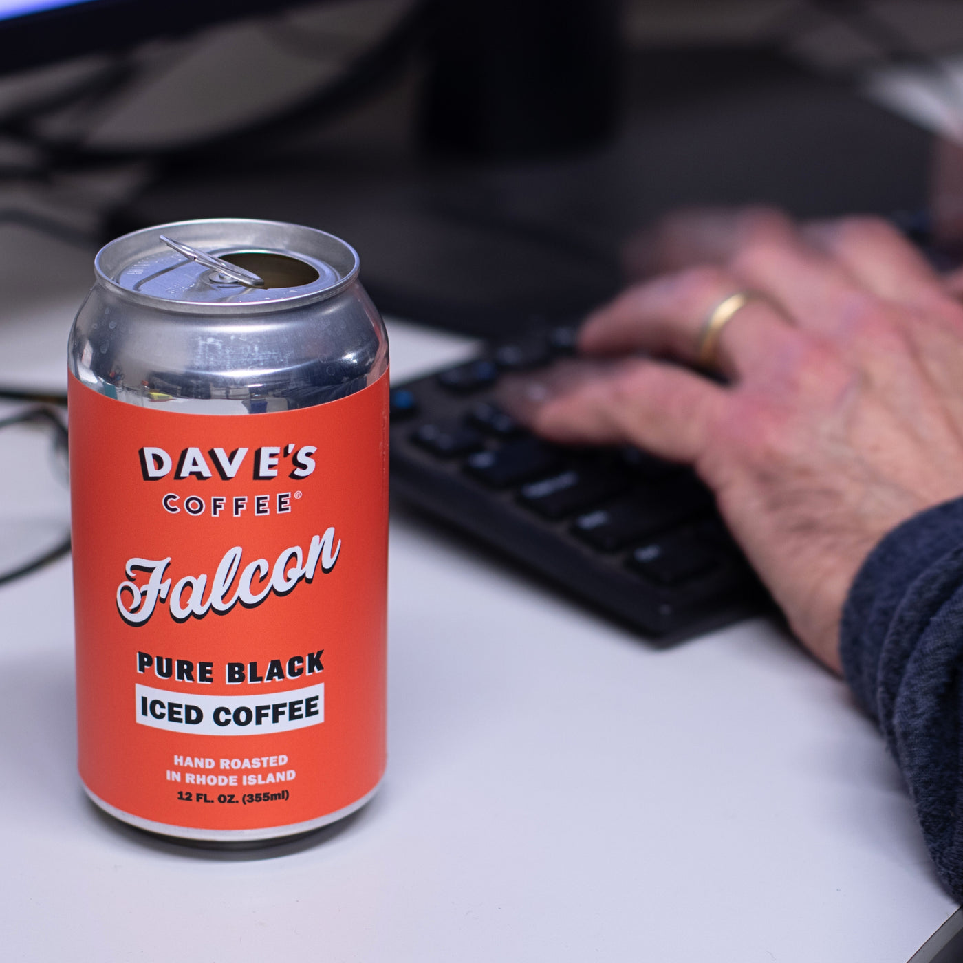 Falcon Pure Black Iced Coffee 4-Pack – Bold Coffee Ready-to-Drink Brew ...